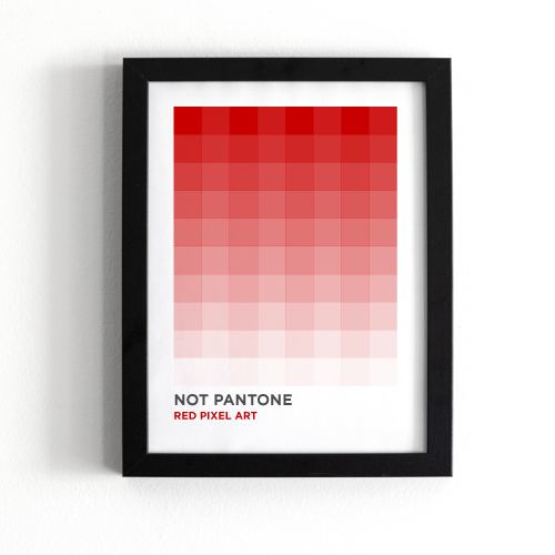 Not Pantone – Pixel Art Red